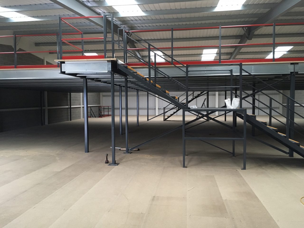 Two tier mezzanine for extra capacity by Cubex Contractors